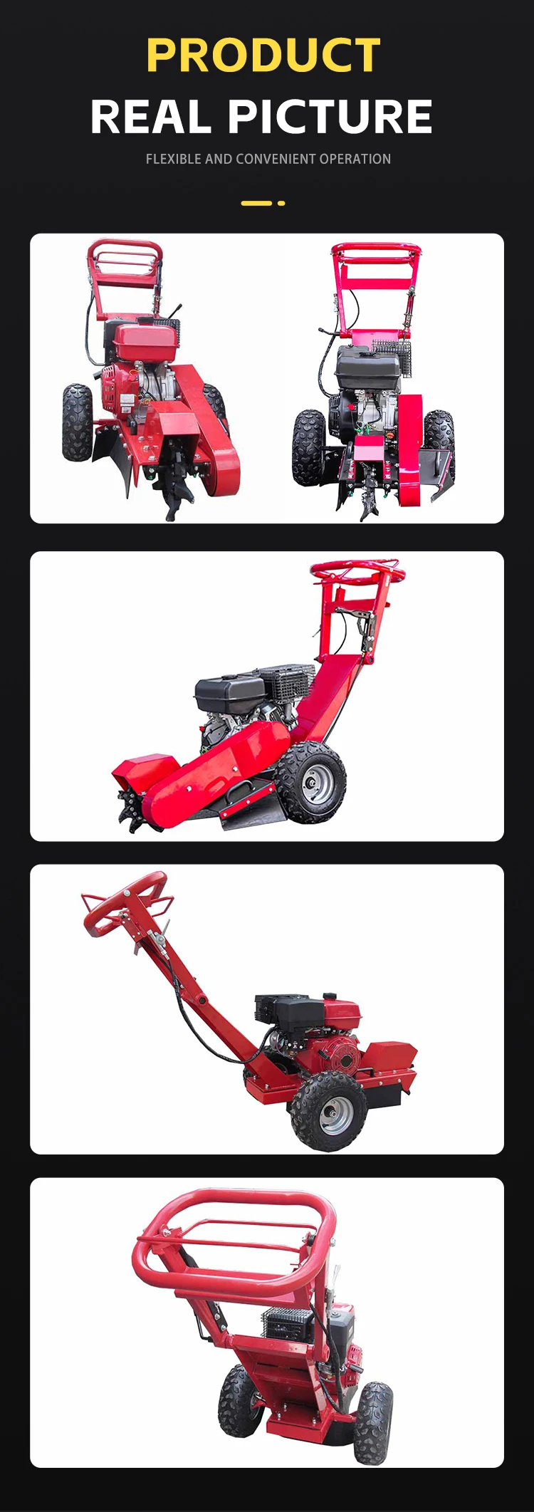 Rcm Stump Grinder Tree Stump Removal Machine Mobile Stump Grinder Wood ...