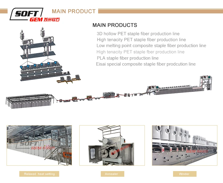 Guider for Flexible Staple Fiber Making Machine Production Line Produce ...