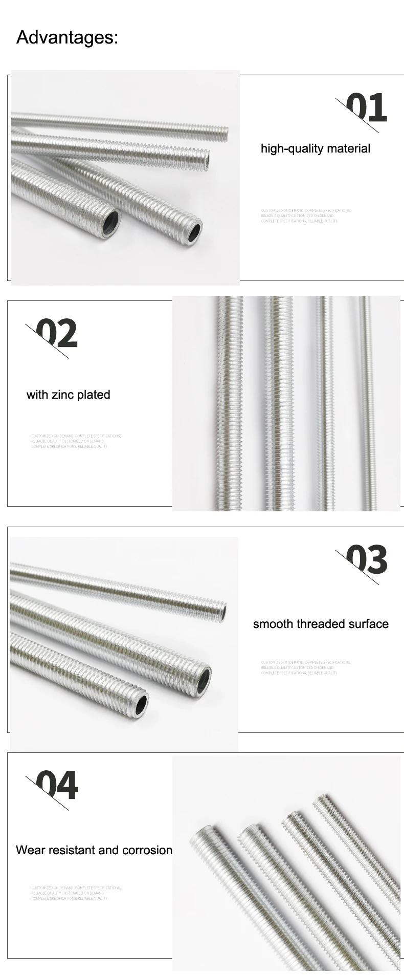 Factory Wholesale Customized Hollow Lead Screw with Stainless Steel 304 ...