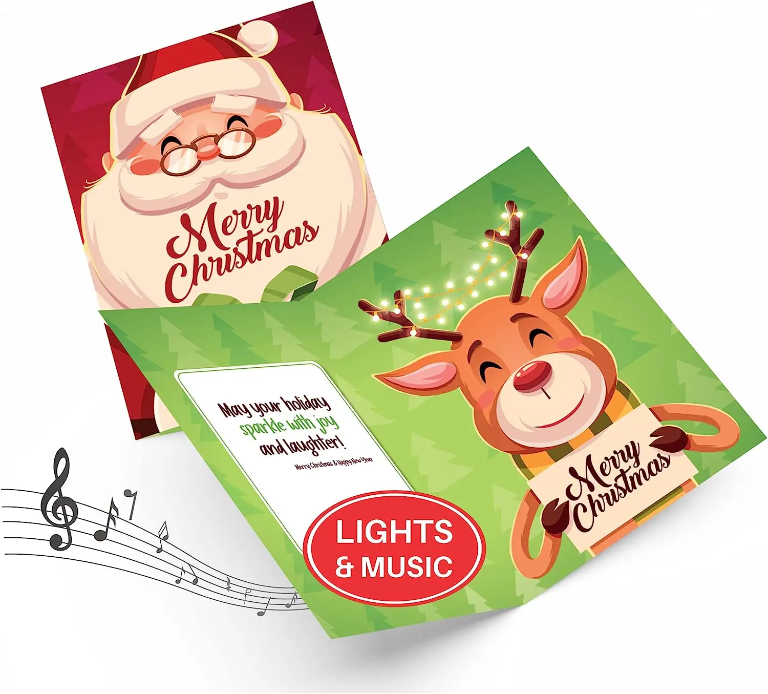 Funny Singing Card - Endless Music for Christmas Gifts