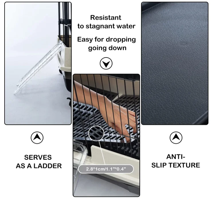 Small Animal Metal Cages - Adjustable, Portable & Secure