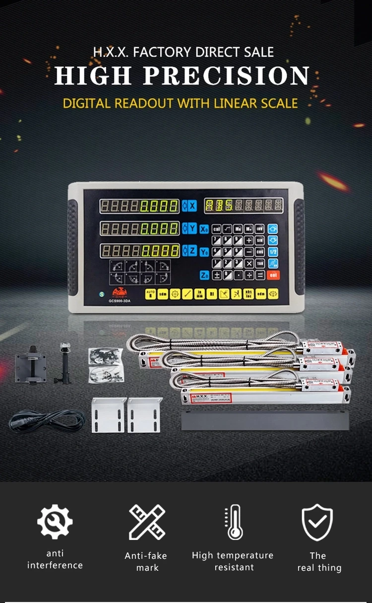 China Shenzhen Hxx Cnc Milling Machine 3 Exis Dro Digital Readout With ...