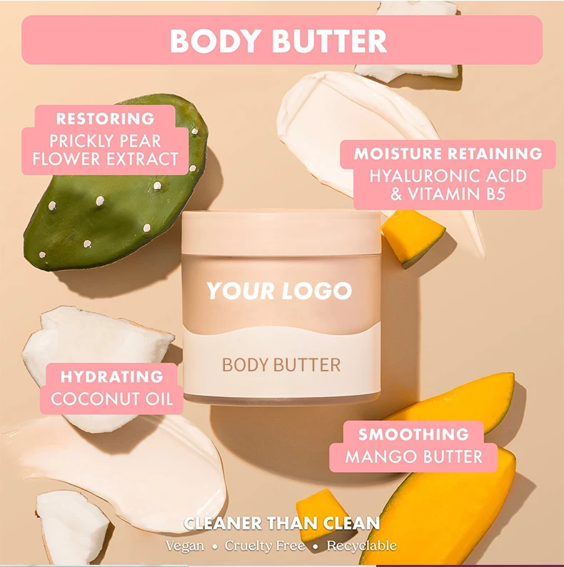 Custom Logo Vegan Moisturizing Body Lotion Exfoliating Scrub Bath Gift ...