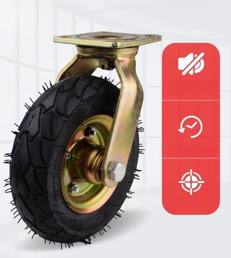 Rueda de goma neumática 2,50-4 neumático de goma inflable 8 pulgadas ...