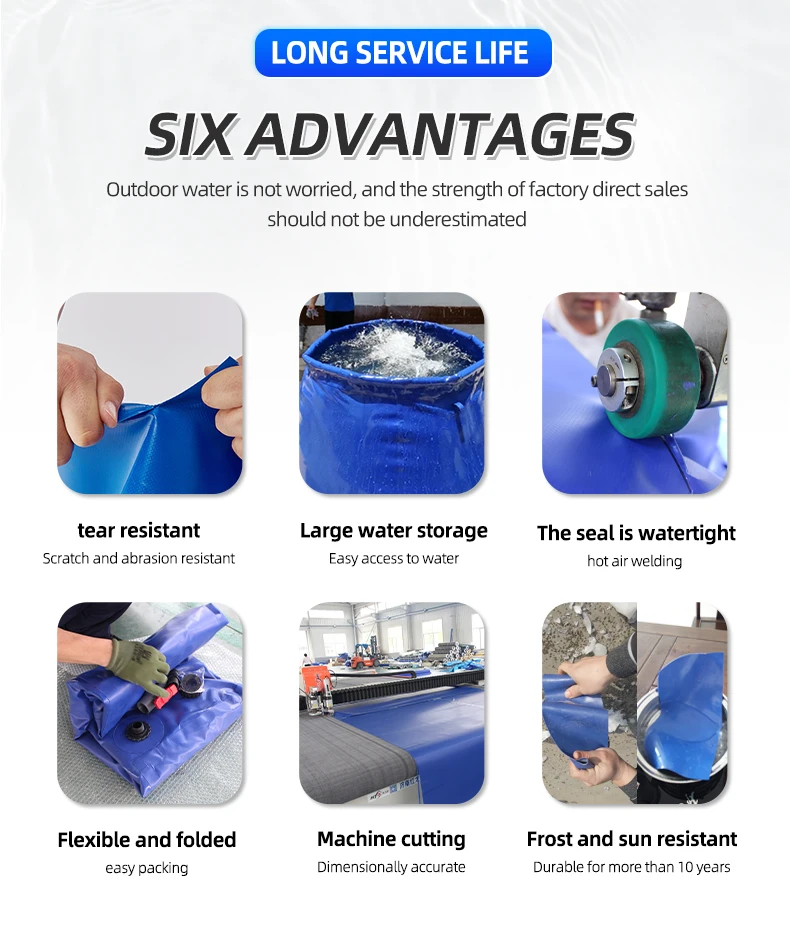 Custom Folding Flexible Water Tank 400L - Durable & Versatile