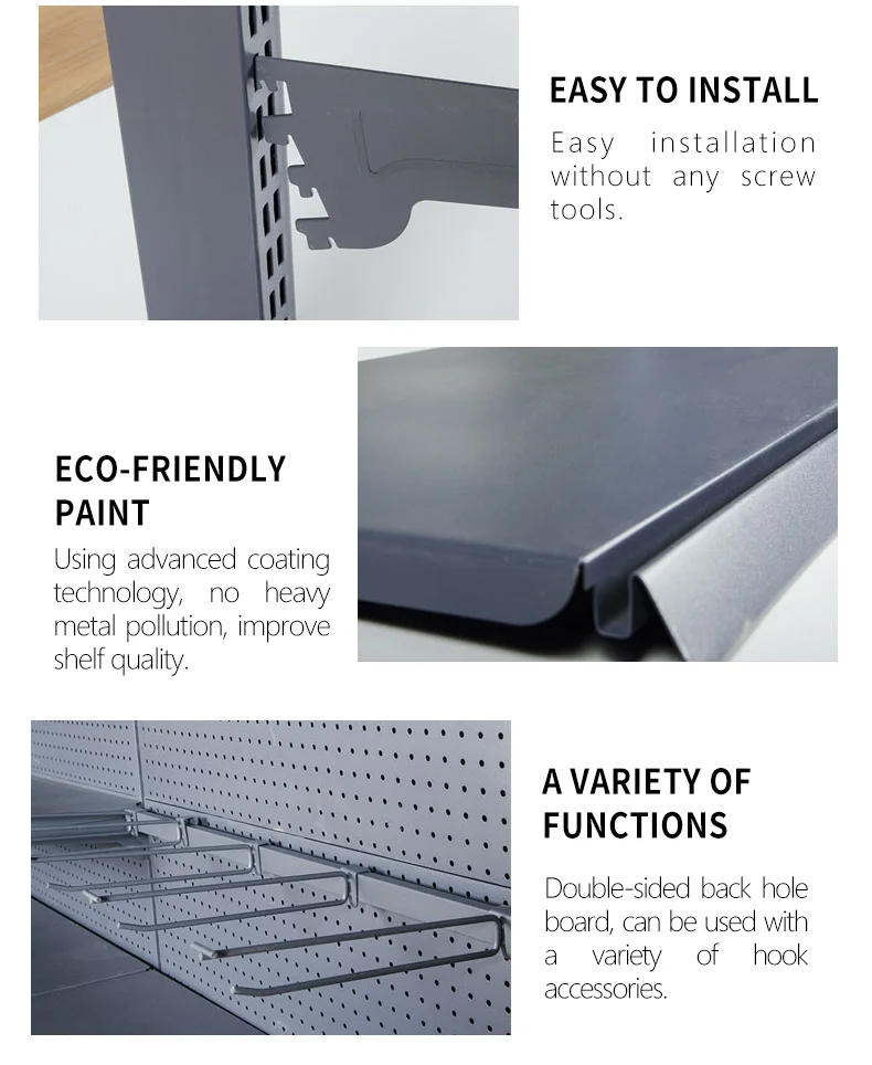 Bull Leader Customized Supermarket Shelf Beverage Snack Display Rack ...