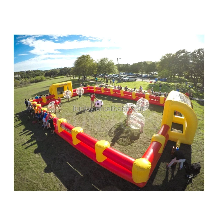 Interactive Inflatable Soap Soccer Field & Basketball Hoop Sport Water ...