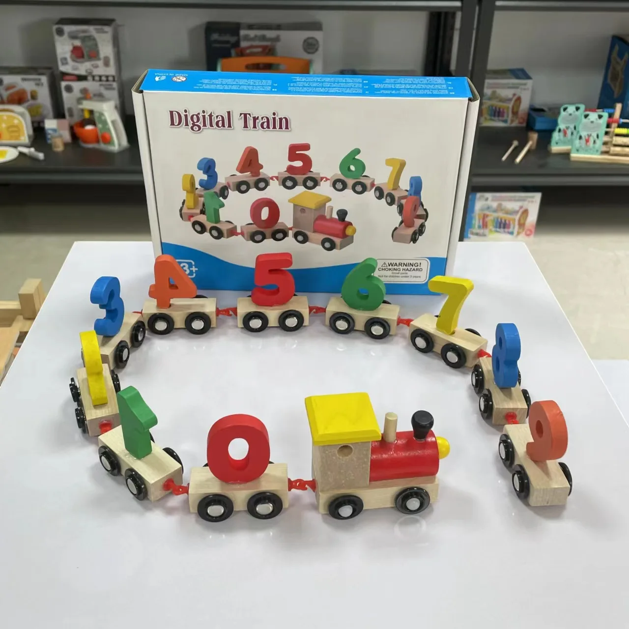 Colorful Magnetic Wooden Letter Train Multi Function Educational ...