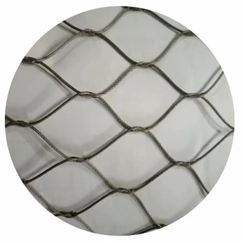 304 Stainless Steel Wire Mesh / Flexible Cable Wire Rope X-type Mesh ...