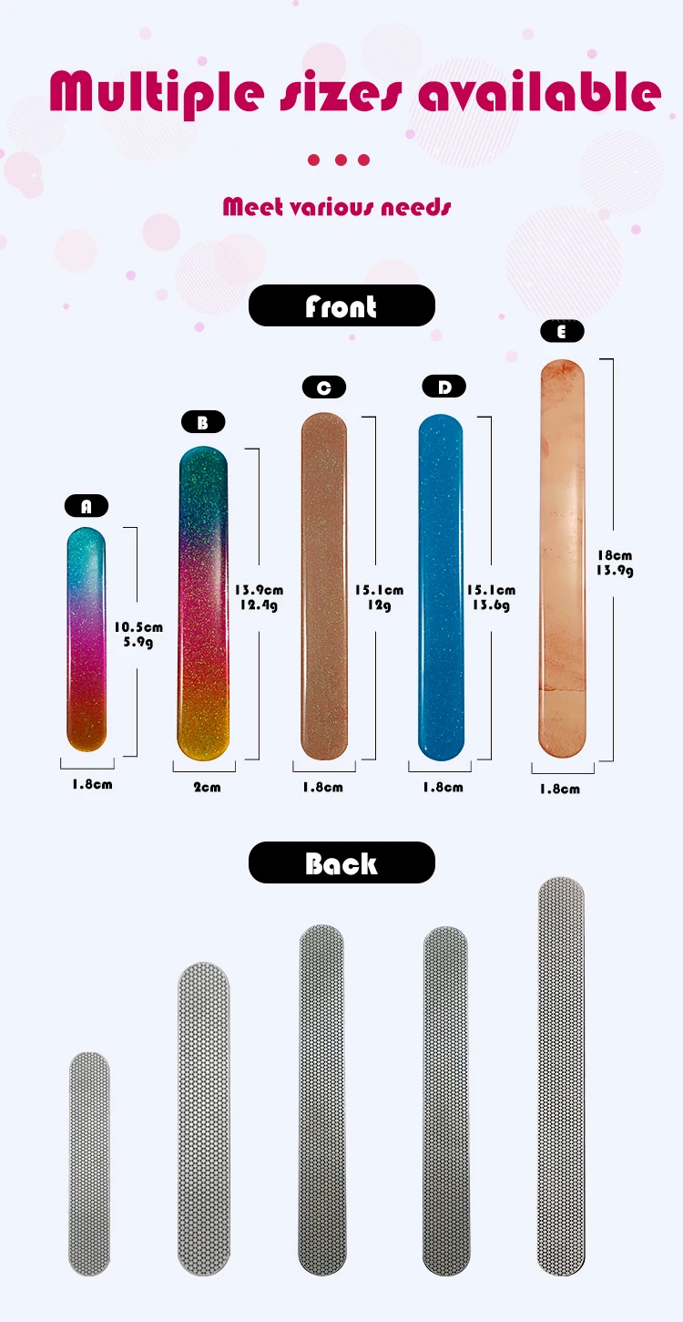 17/18cm Custom Printed Logo PBC Nail File for Trimming Fingernails ...