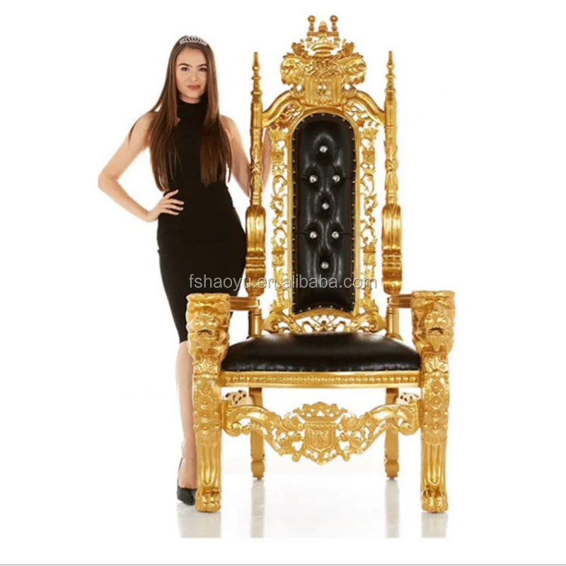 King & Large Wedding Elegant Throne Chairs King In South Africa Black ...