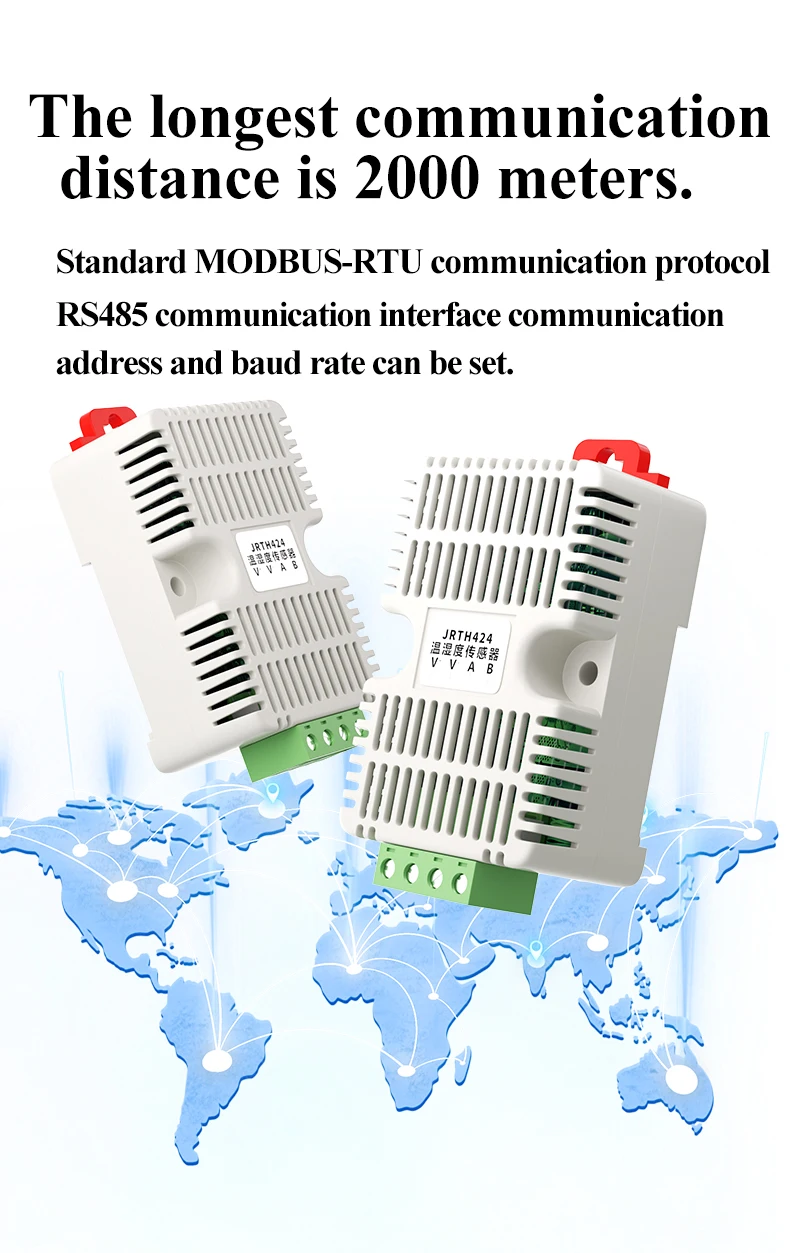 Rs485 Modbus Temperature Sensor Modbus Temperature Instruments For Greenhouse Ambient ...
