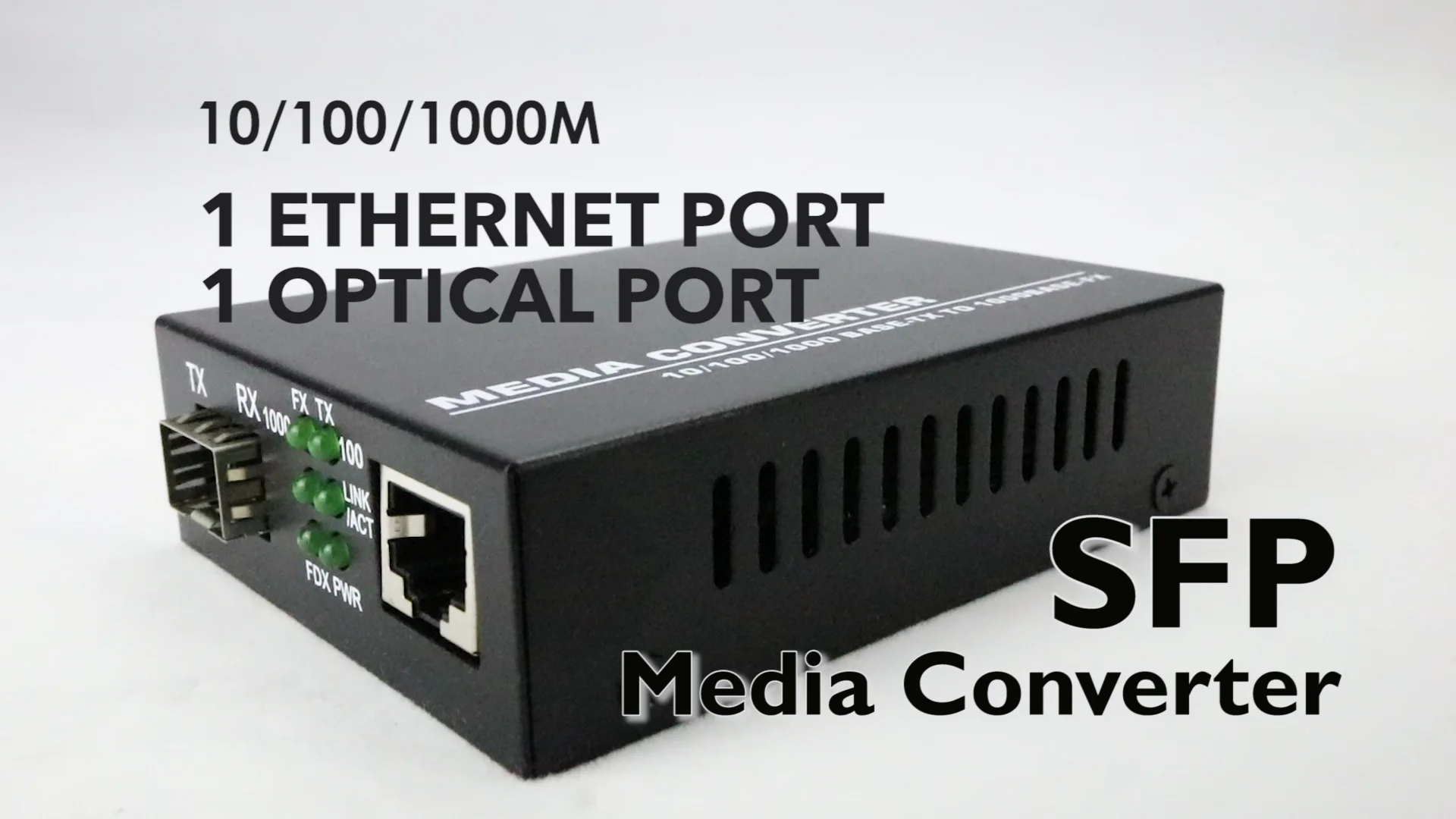 Shenzhen Manufacturer 10/100/1000m Lc/sc Fiber Optic 1 Sfp Port 1 Rj45 ...