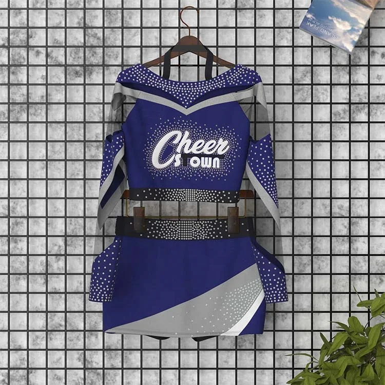 Cheap Free Design Dye Cheerleading Uniform Diy Sublimation Cheerleader ...