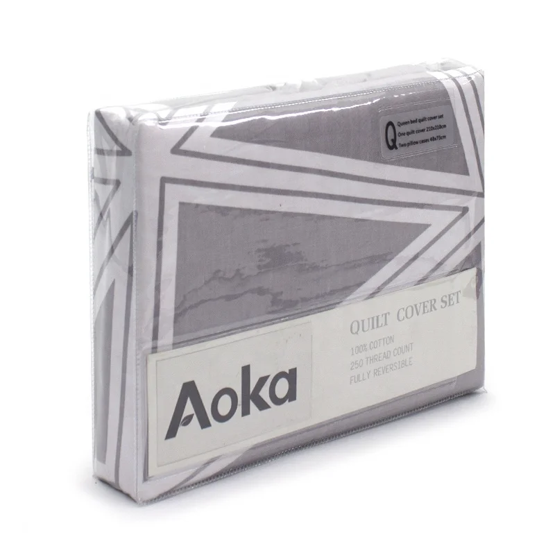 High Quality Custom Duvet Cover Set Packaging Clear PVC Bag With Snap ...