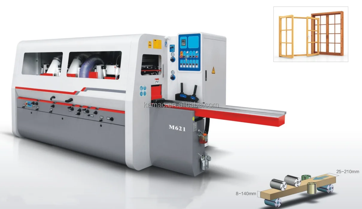 6 Axis Four Sided Planer Moulder - Woodworking Machine