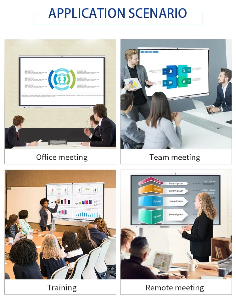 HUSHIDA interactive panel cvte smart whiteboard digital whiteboard dual conference system