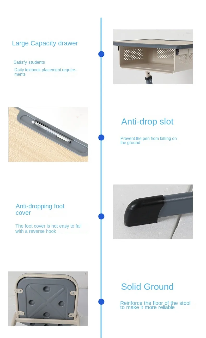 Modern Primary High School Student Table And Chair School Furniture ...