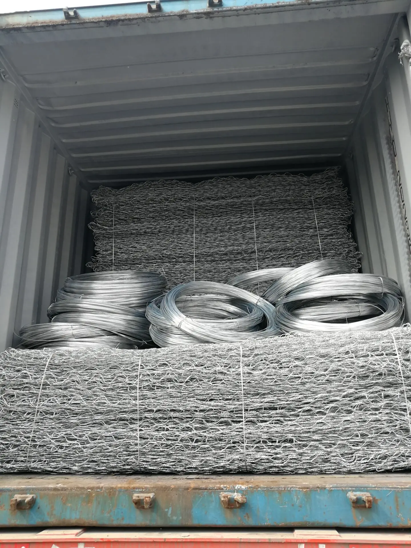 2.2mm 2x1x1m 266g Zinc Coating Wire Gabions/10x12cm Gabion Box/ Astm ...