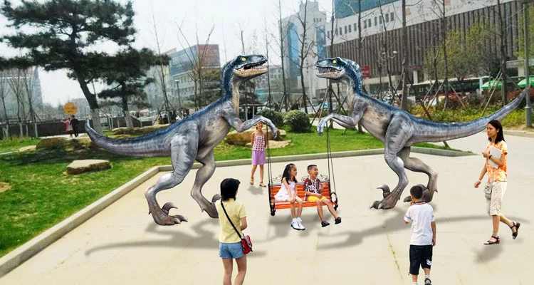 2021 Amusement Park Dinosaur Swing Chair for Kids - Fun & Safety