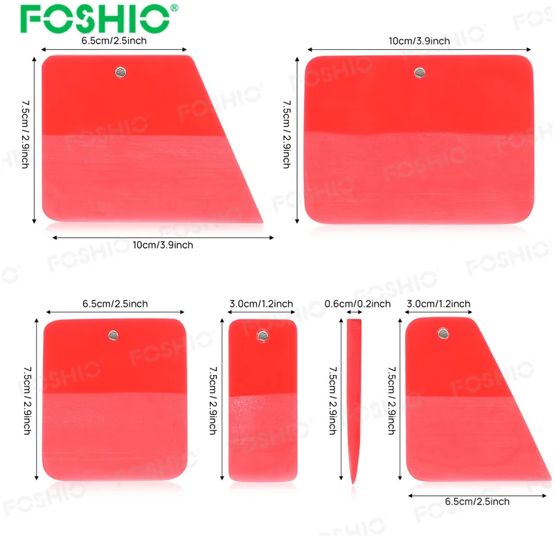 Foshio Red Magnetic PPF Film Installation Tools - Durable & Efficient
