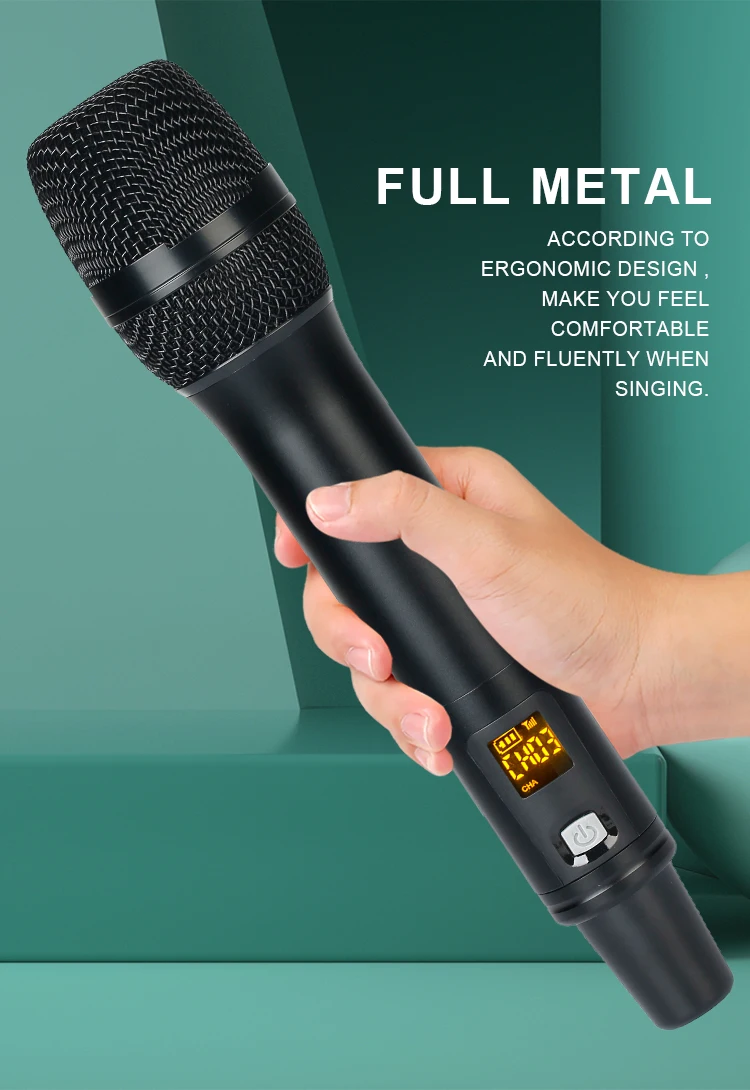 COKYIS D600 Wireless Microphone - Professional UHF Handheld
