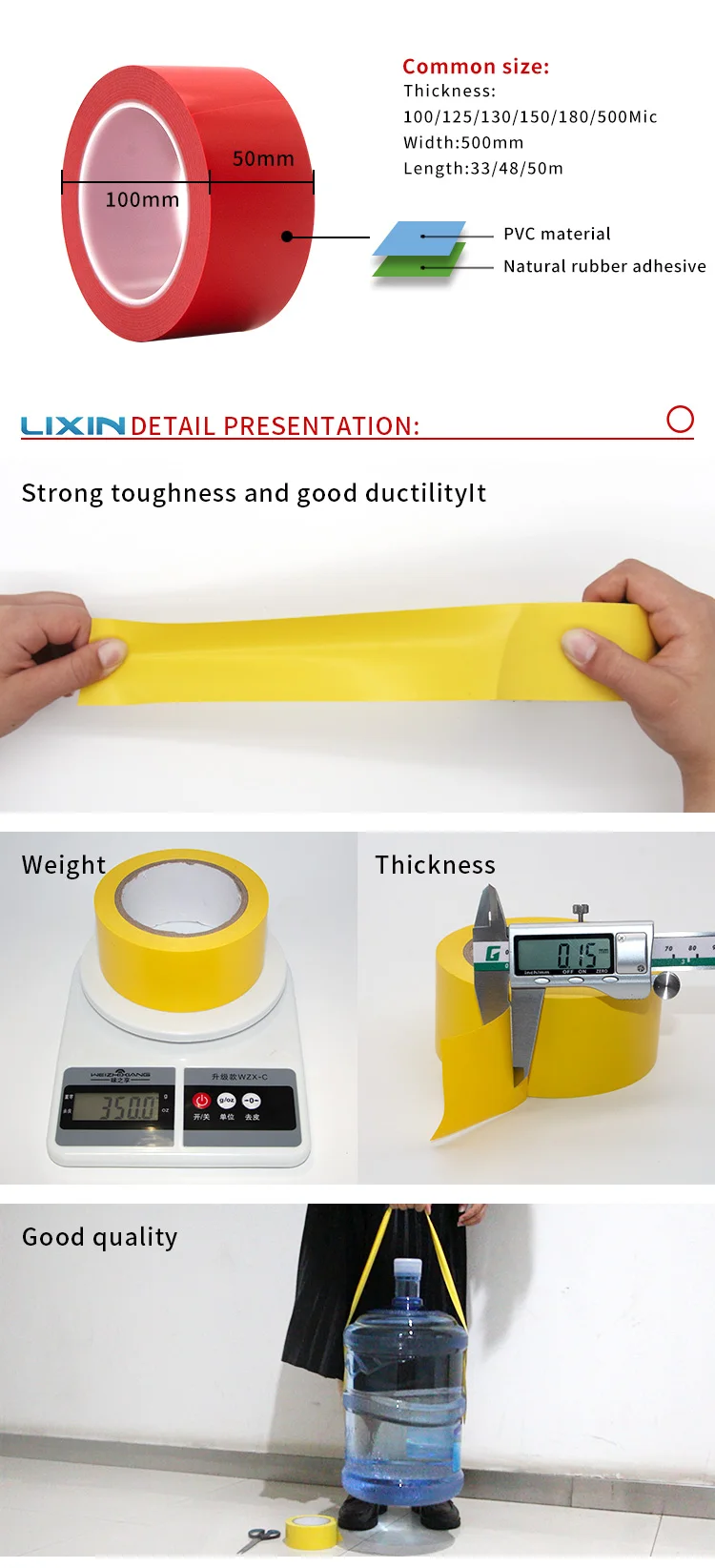 Custom Caution Marking Floor Tape for Safety & Compliance