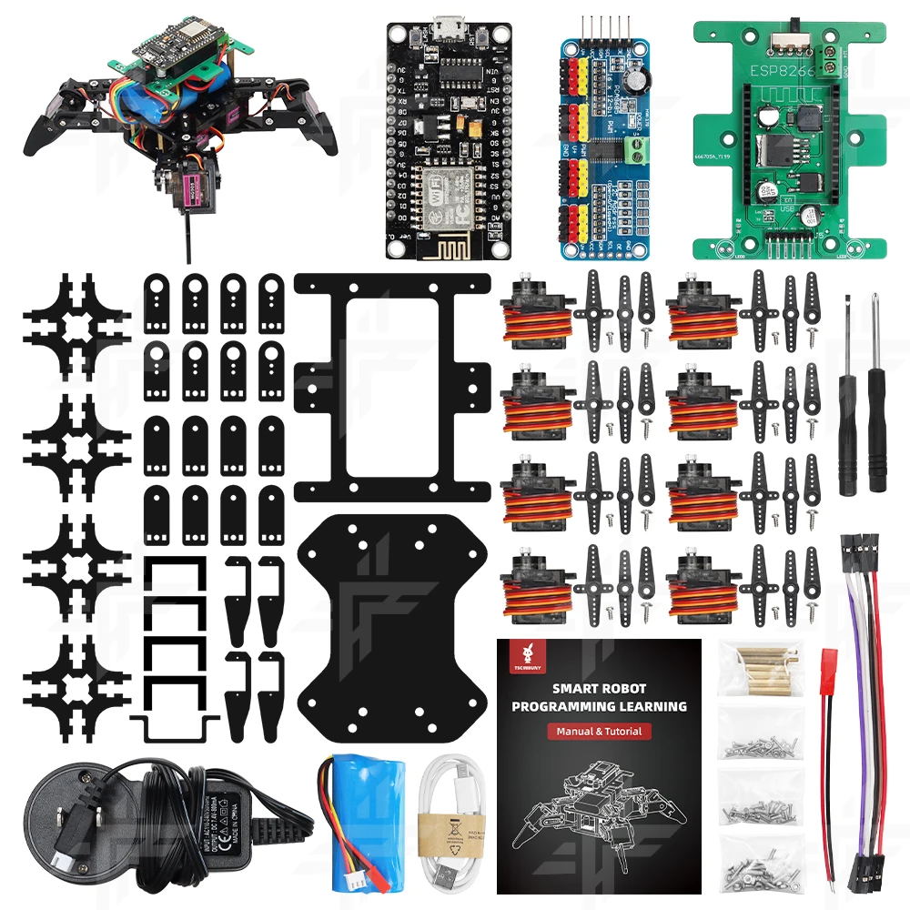 Spider Four-Legged Robotics Starter Kit - DIY STEM Robot