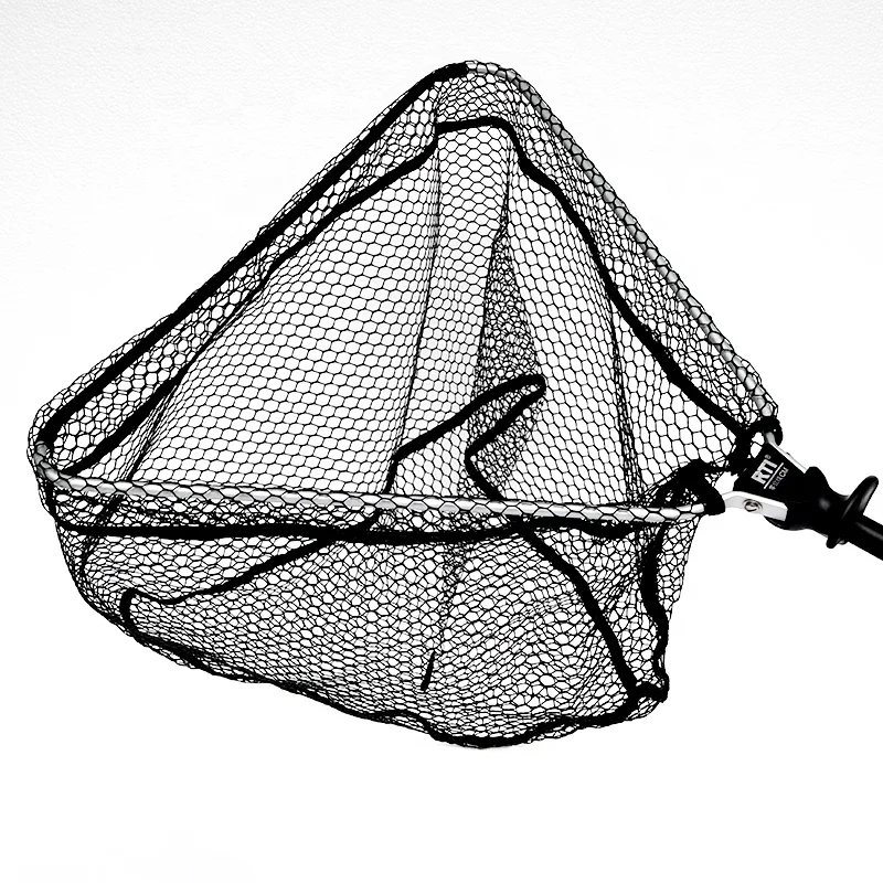Abs Plastic Depth 50cm Landing Net Aluminum Shaft Portable Fishing ...
