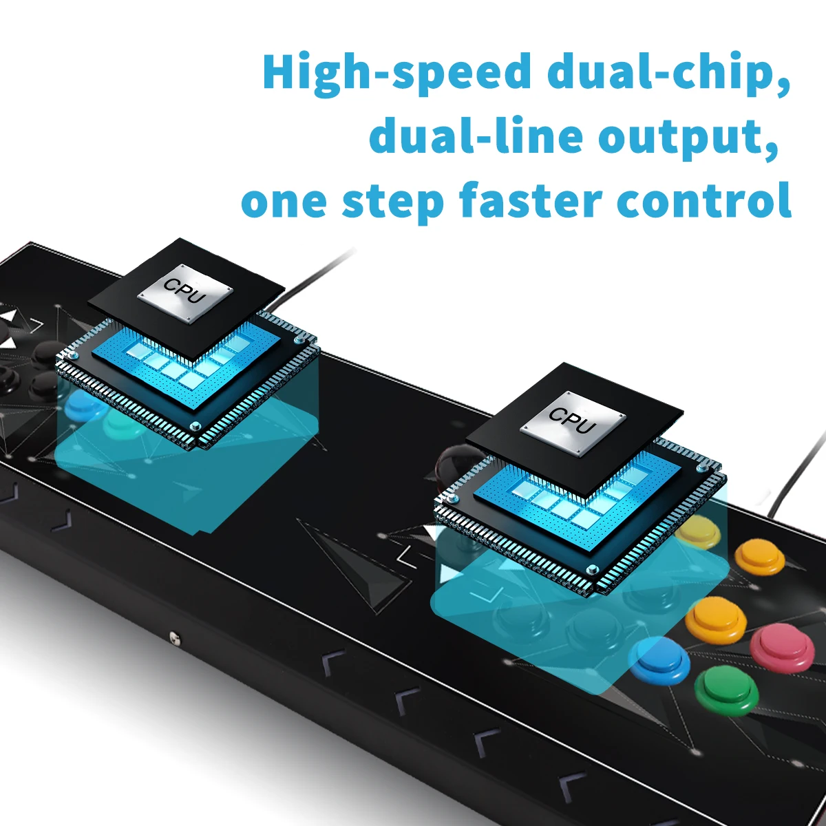 2 Players Arcade Stick Joystick for PS3, Nintendo Switch, PC & More ...