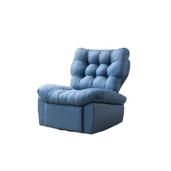 Modern Single Seat Electric Recliner Sofa Extendable Fabric Upholstery ...
