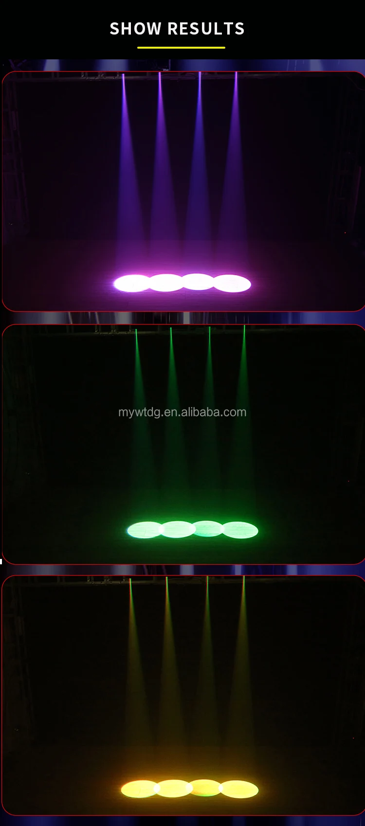 Professional Stage Lighting LED Mini Light 12W LED Pin Spot/RGBW 4in1 ...