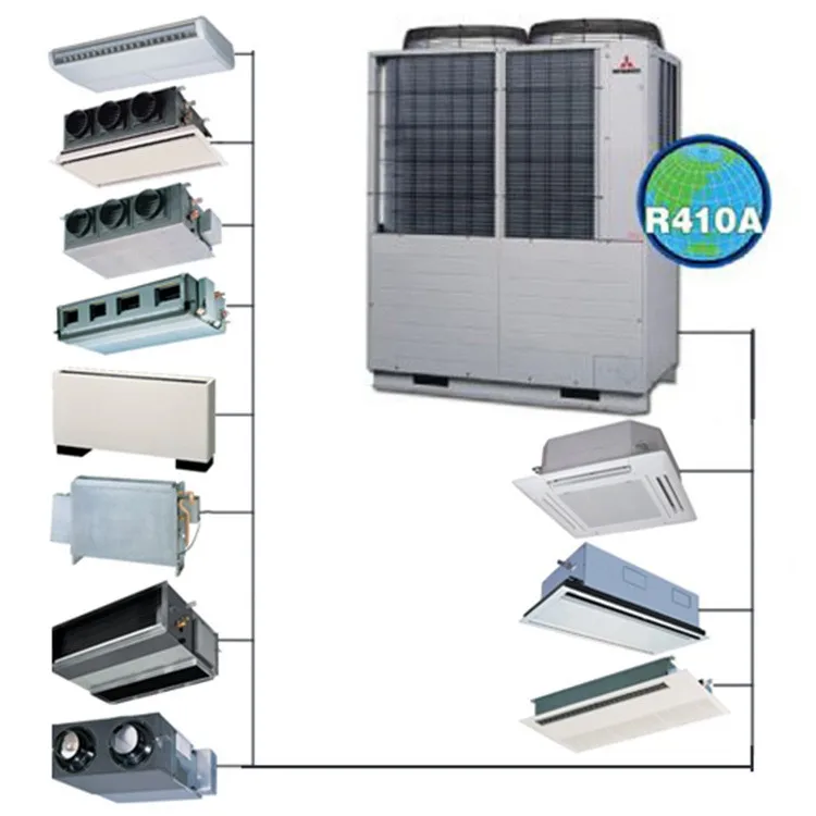 Central Air Conditioning System DC Inverter VRV VRF Split Industrial ...