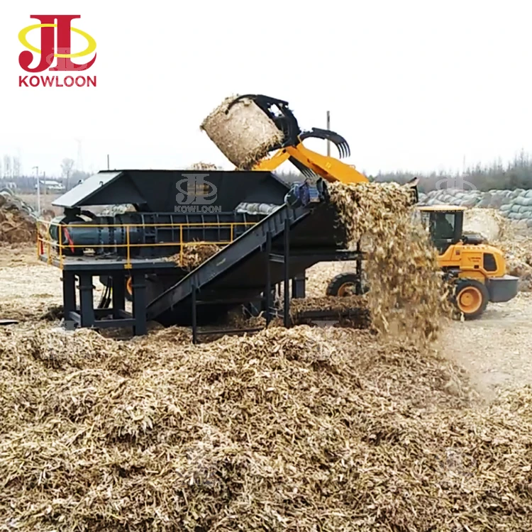 Multipurpose Biomass Crusher Double Axis Rice Straw Paddy Straw ...