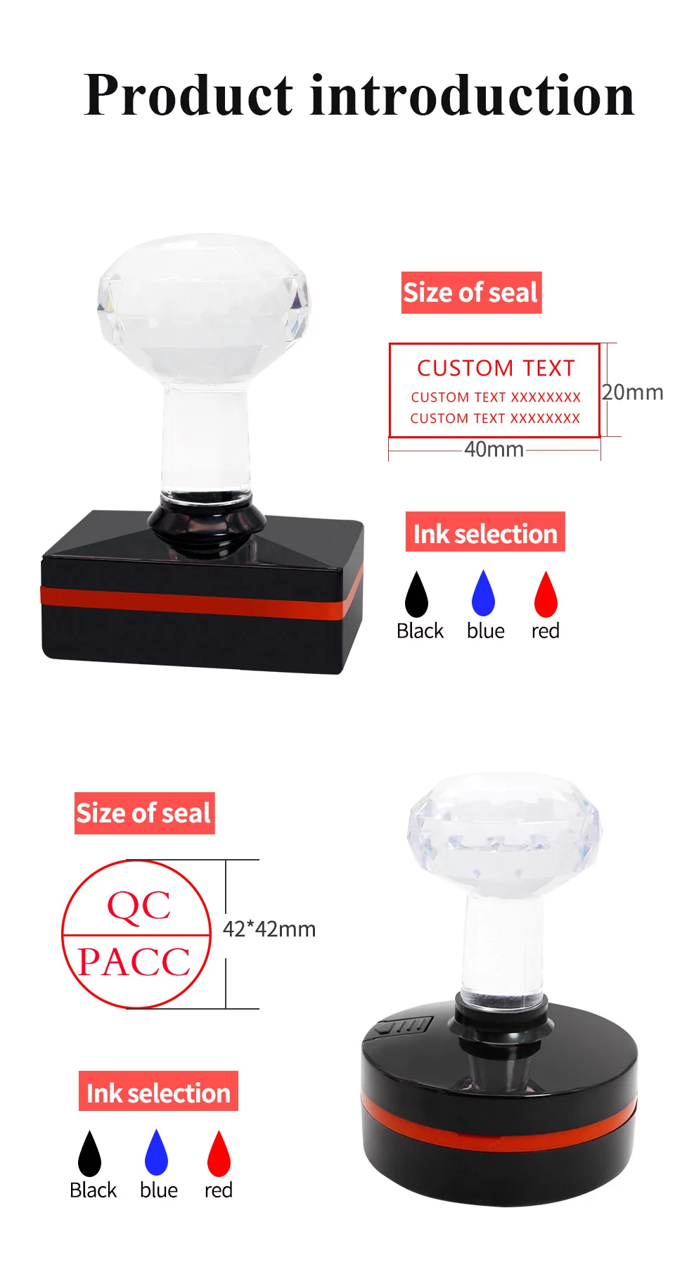 Custom Self-inking Stamp Photosensitive Seal Stamp Personalized ... Custom Self-inking Stamp Photosensitive Seal Stamp Personalized ...