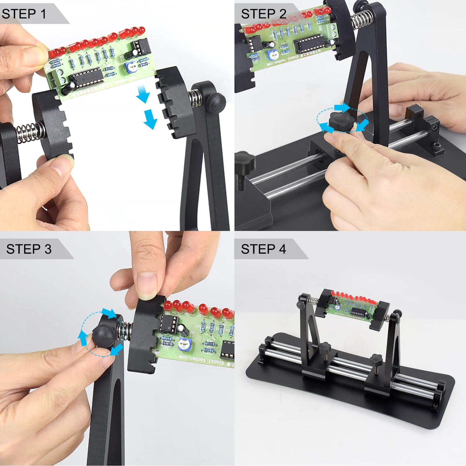 Soldering Helping Hands - Movable PCB Clamps for Repairs