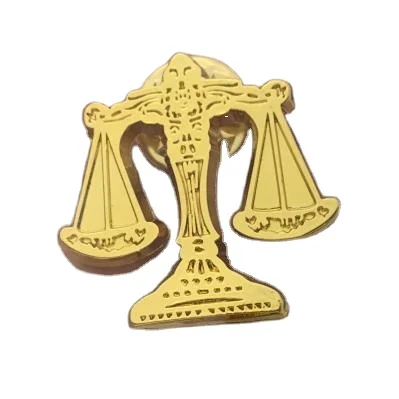 Gold Metal Legal Emblem Solicitor Lawyer Gifts Graduation Lapel Pin ...