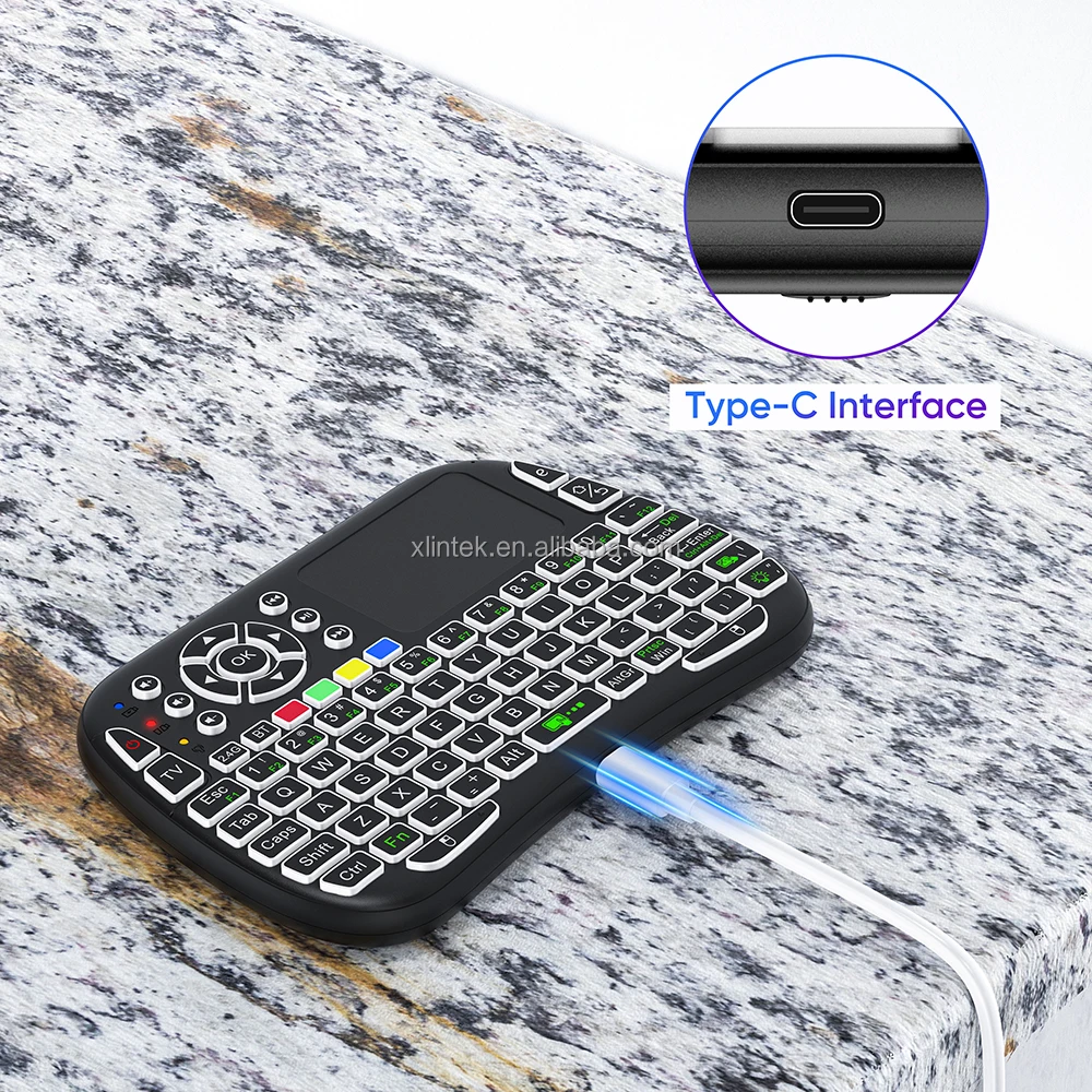 M9 Mini Wireless Keyboard Touchpad Combo Bt Rgb Air Mouse Voice Control ...