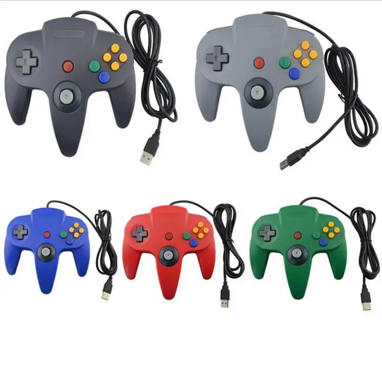 USB Wired Game Controller for Nintendo N64 Gamepad Joystick Game Pad ...