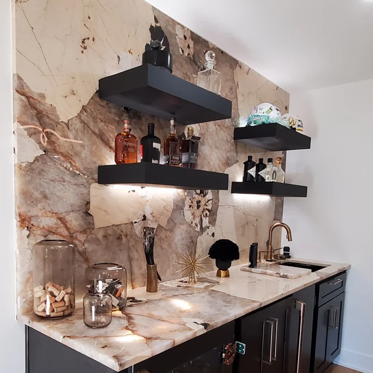 Prefab Granite Backlit Kitchen Countertop - Patagonia Granite