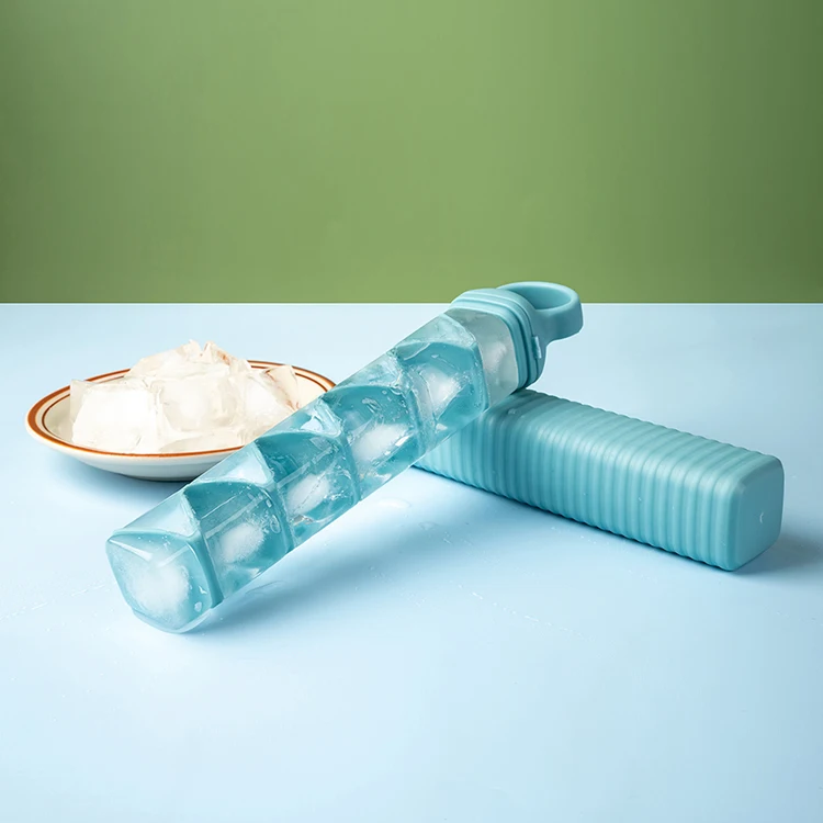 Portable Bpa Free Ice Cube Molds Plastic Pulling Type Ice Cube Moulds V ...