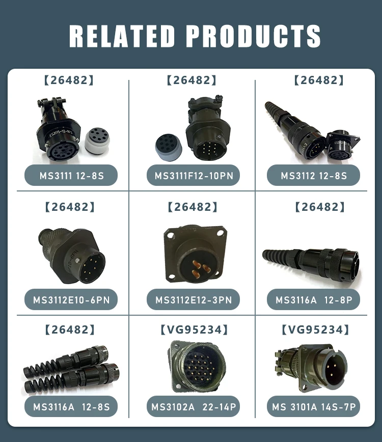 Hot Sale 5015 MIL STD Plug & Socket Connectors - IP68 Waterproof