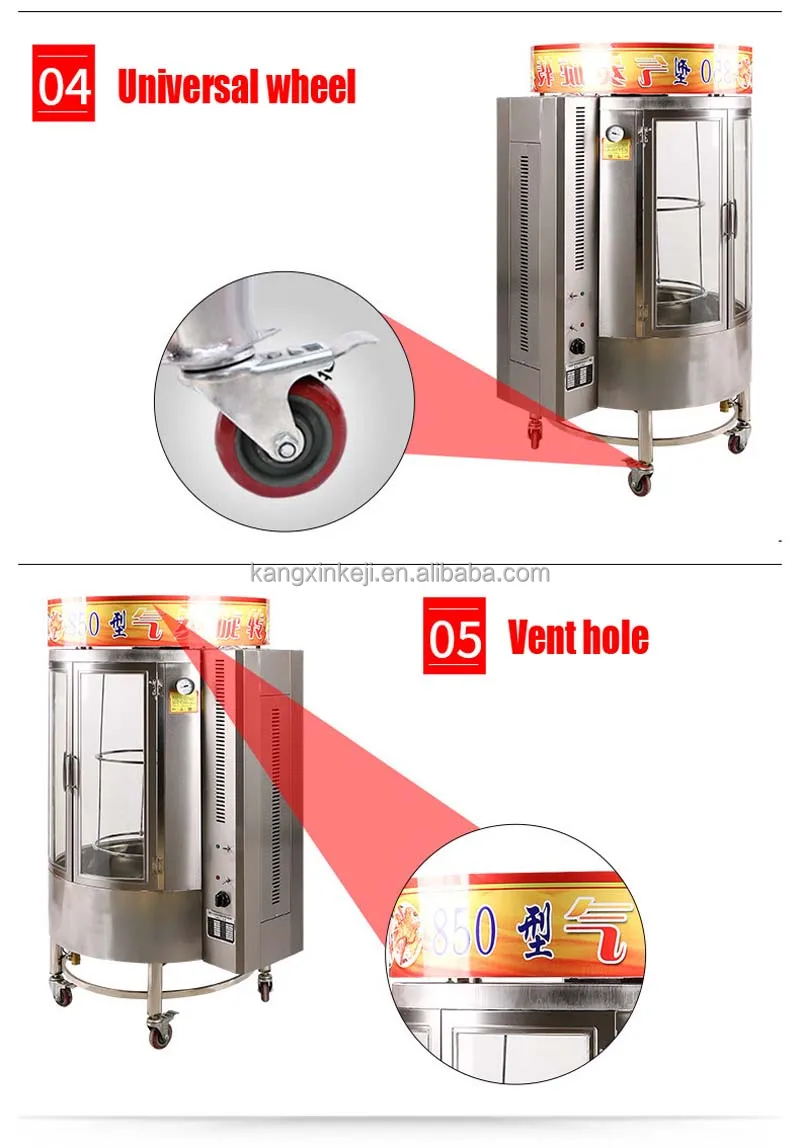 Commercial Rotary Chicken Roasting Automatic Gas Duck Oven Electric ...