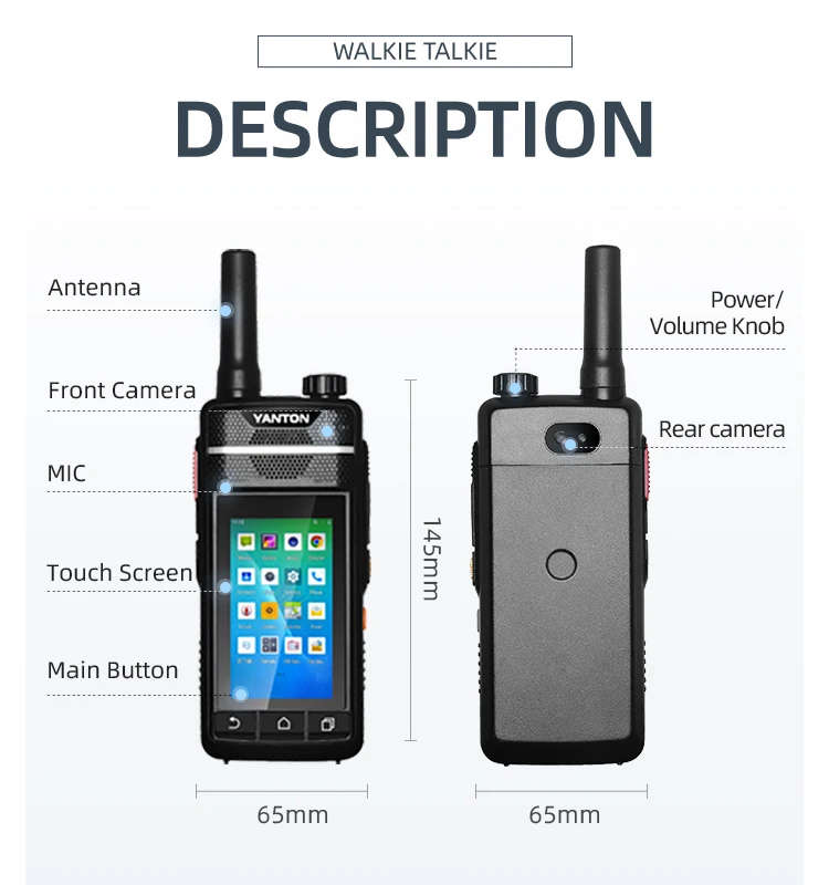 4G Push-To-Talk IP Via Celular Android Zello Radio Two-Way Radio ...
