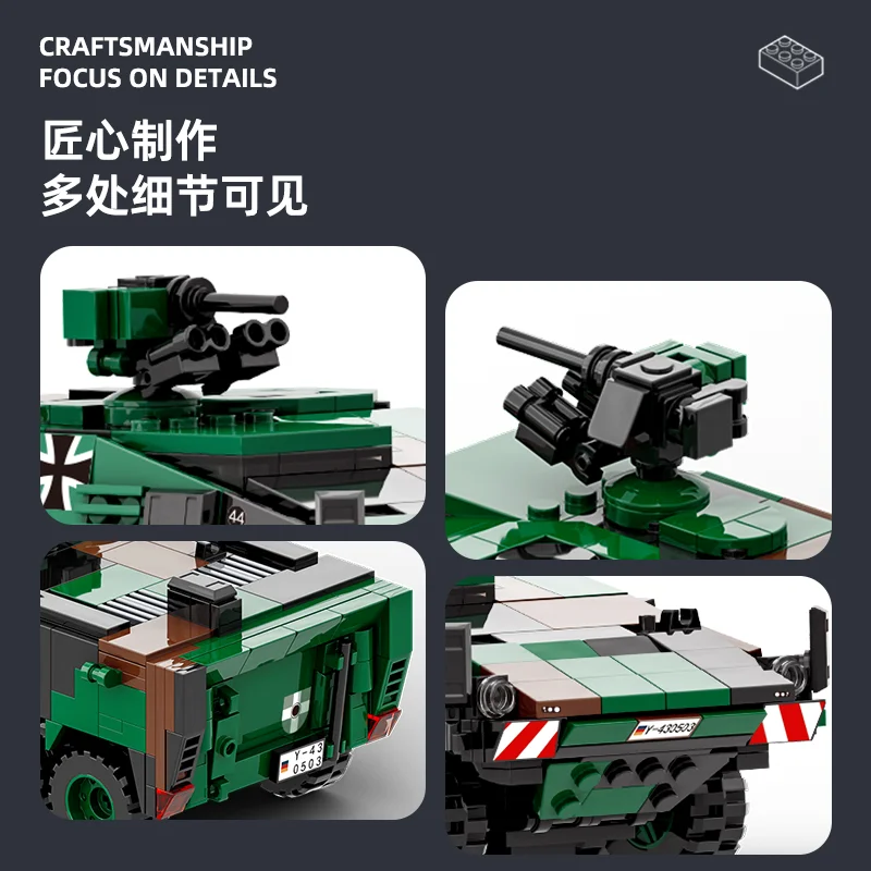 Wange Plastic Army Boxer Armored Vehicle Military Toy Brick Building ...