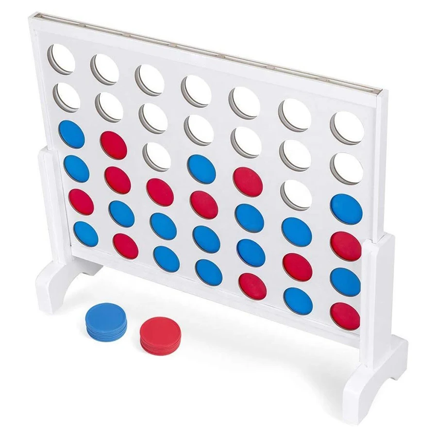 Wooden Giant Connect Four - Fun Outdoor Game for All Ages