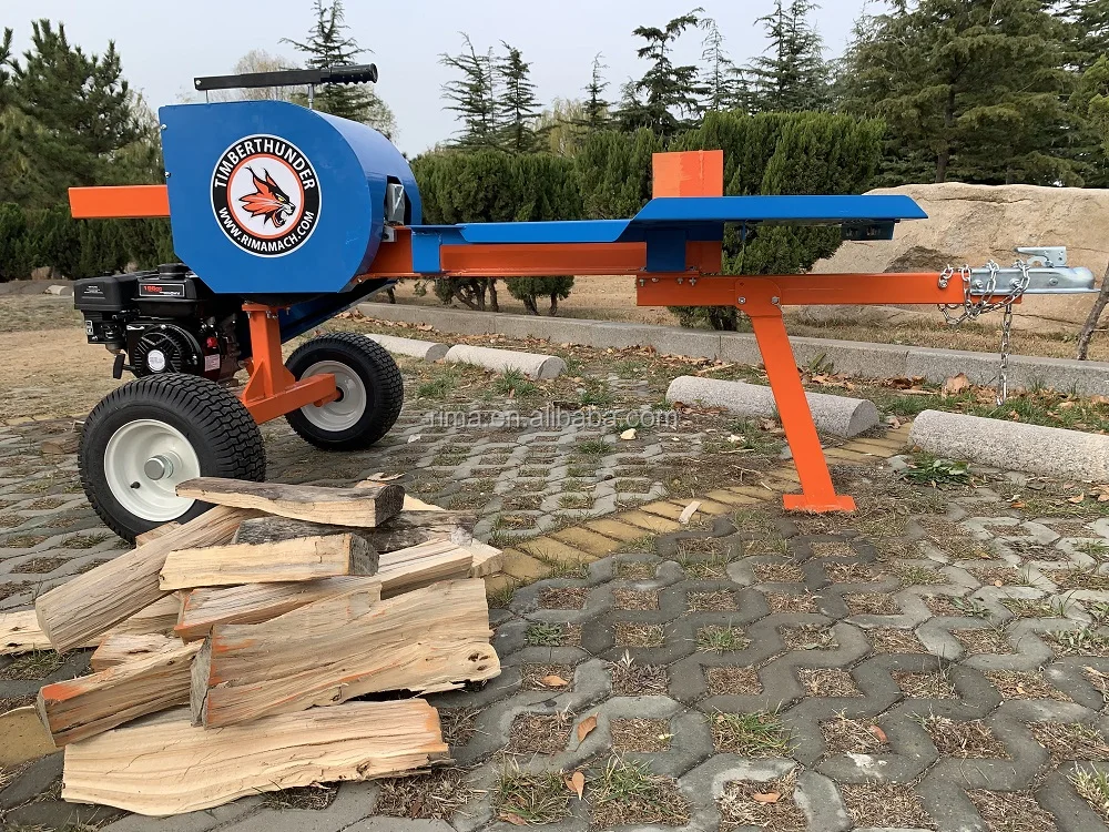 40 Tons Horizontal Gasoline Log Splitter - Buy Wood Splitter Hydraulic ...