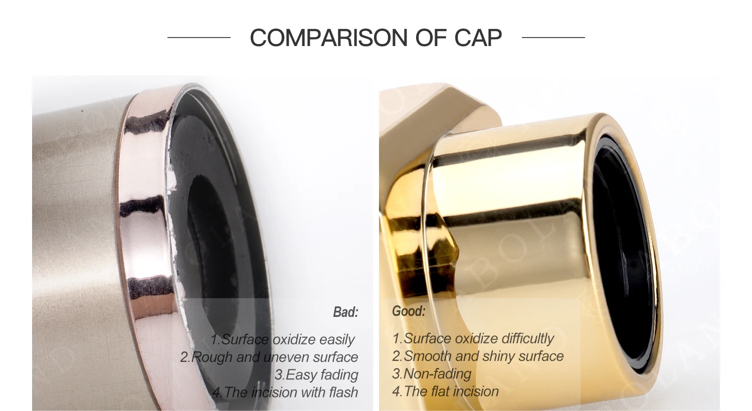 Luxury Metal Perfume Bottle Cap - Pretty Shiny Zamac Lid