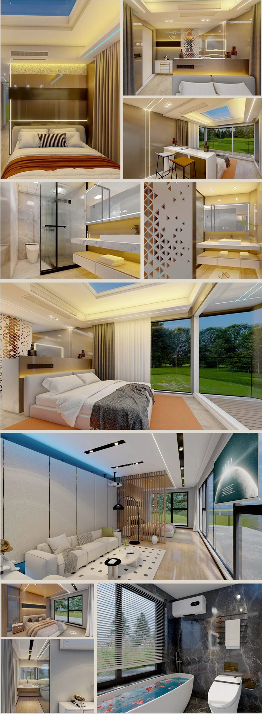 28 M2 Model Solar Capsule House With Bedroom/kitchen/bathroom Luxury ...