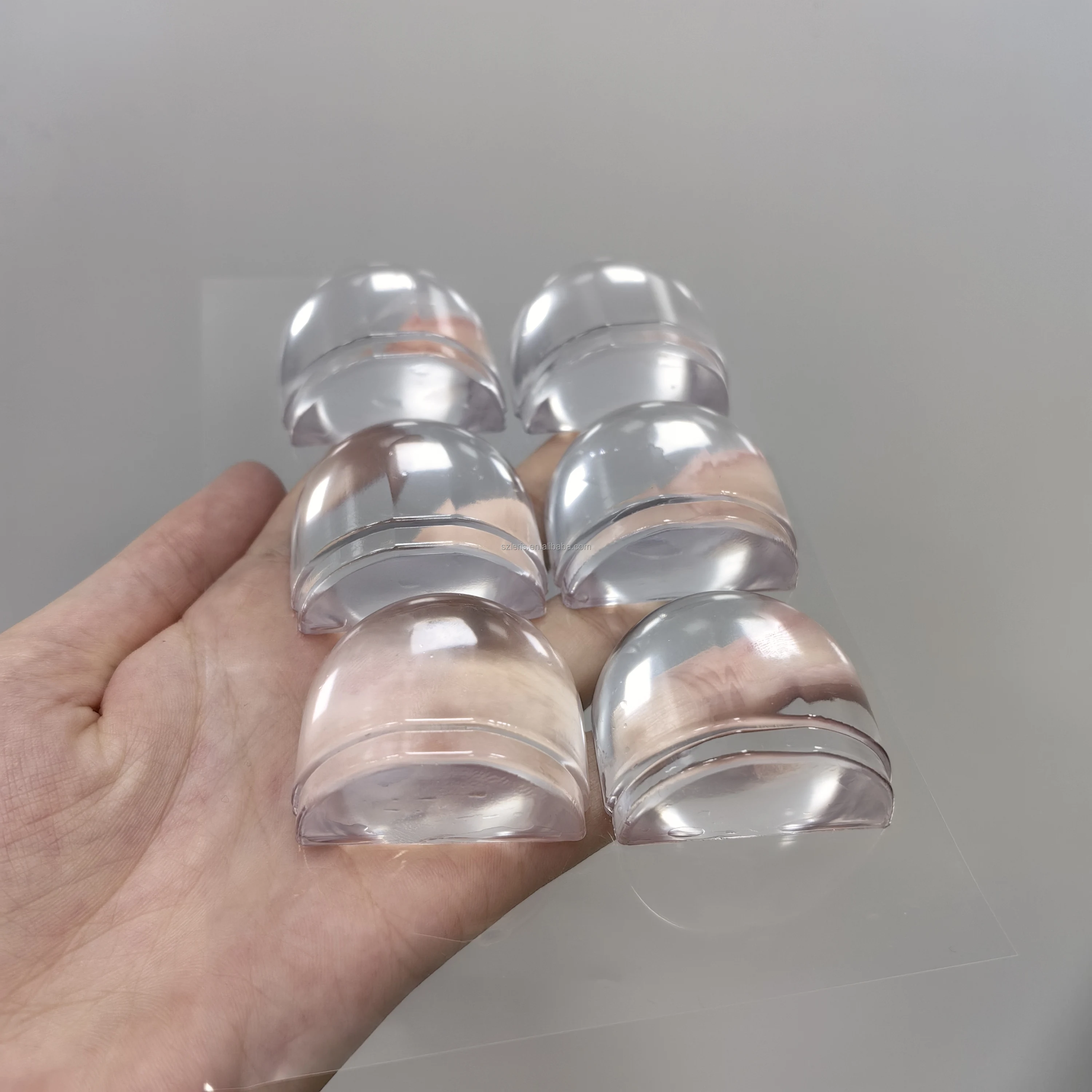 Transparent Rubber Stoppers Pad Acrylic Door Stopper Wall Protection ...